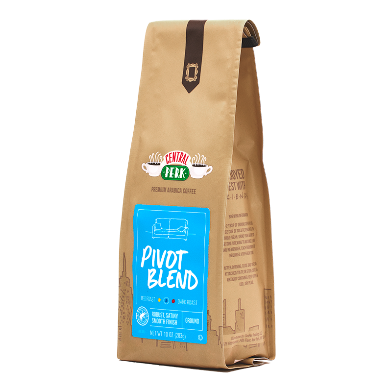 Pivot Blend - Ground Medium Dark Roast Coffee, 10oz - Central Perk Coffee